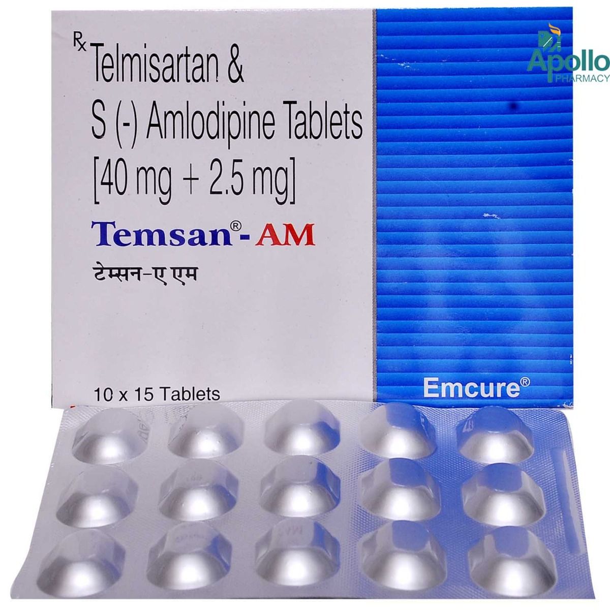 Temsan-AM Tablet 15's Price, Uses, Side Effects, Composition - Apollo ...