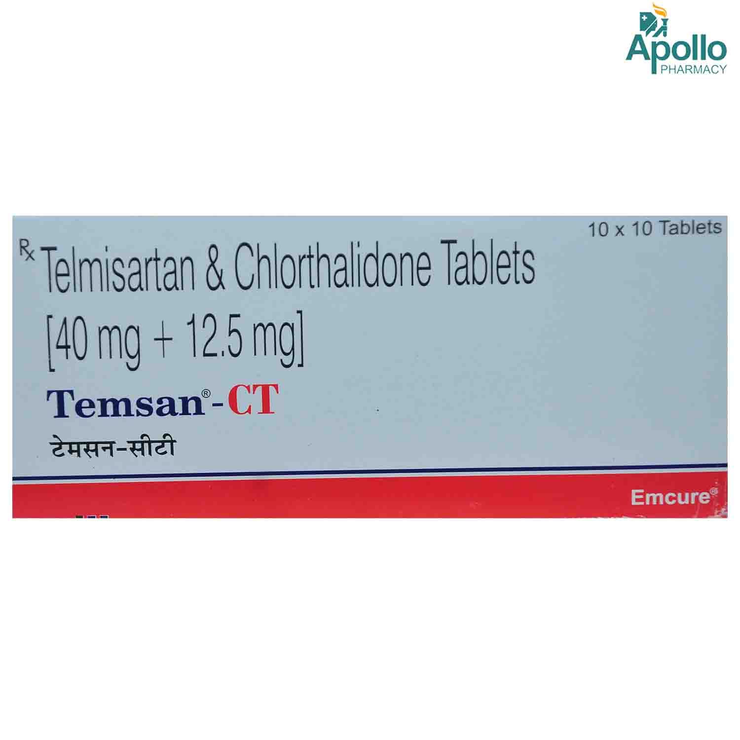 Temsan CT Tablet 10's Price, Uses, Side Effects, Composition - Apollo ...