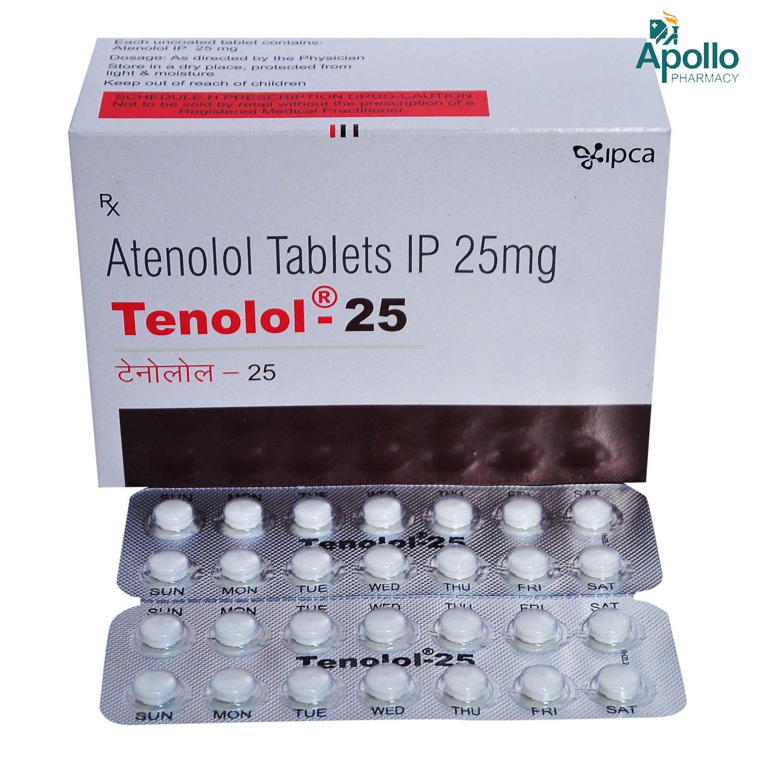 Tenolol-25 Tablet 14's Price, Uses, Side Effects, Composition - Apollo ...