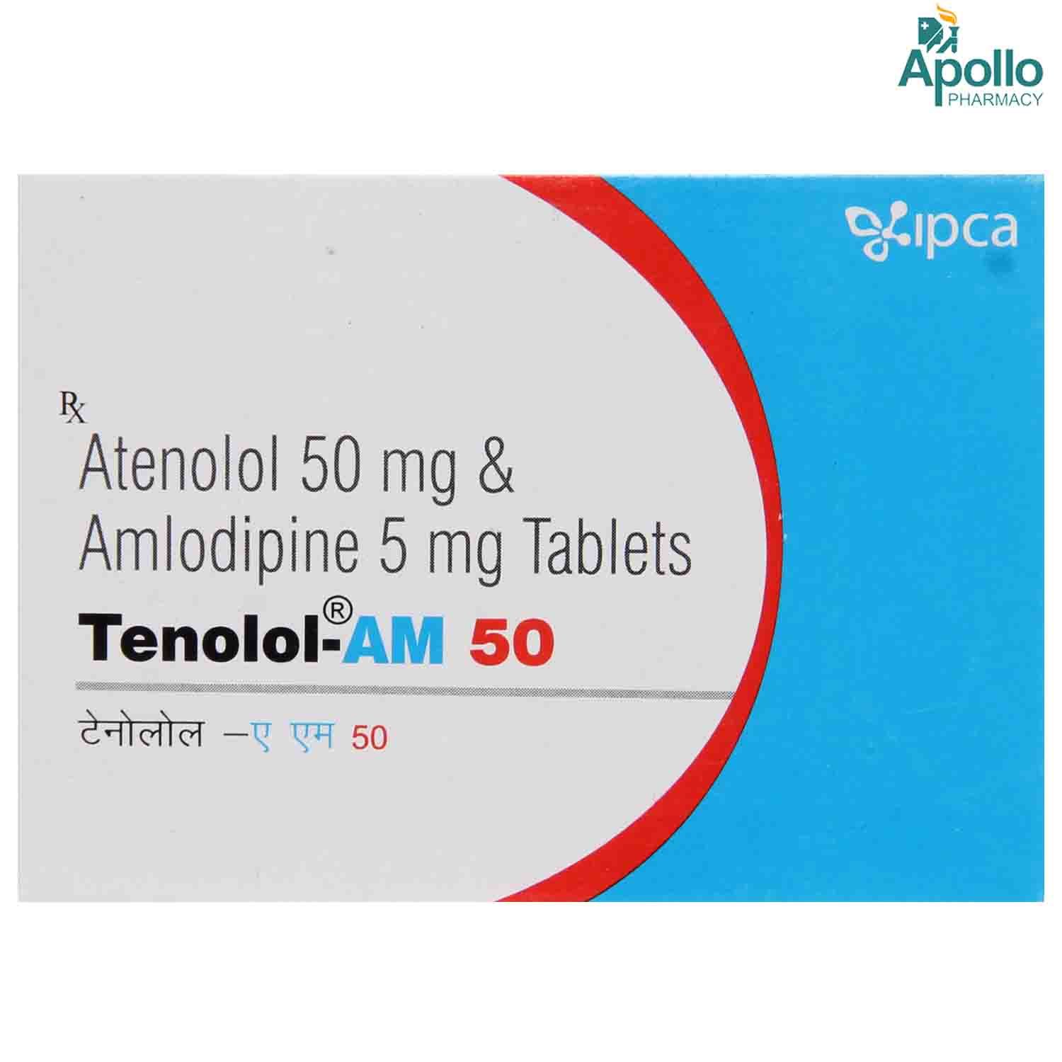 Tenolol AM 50 Tablet 10's Price, Uses, Side Effects, Composition ...