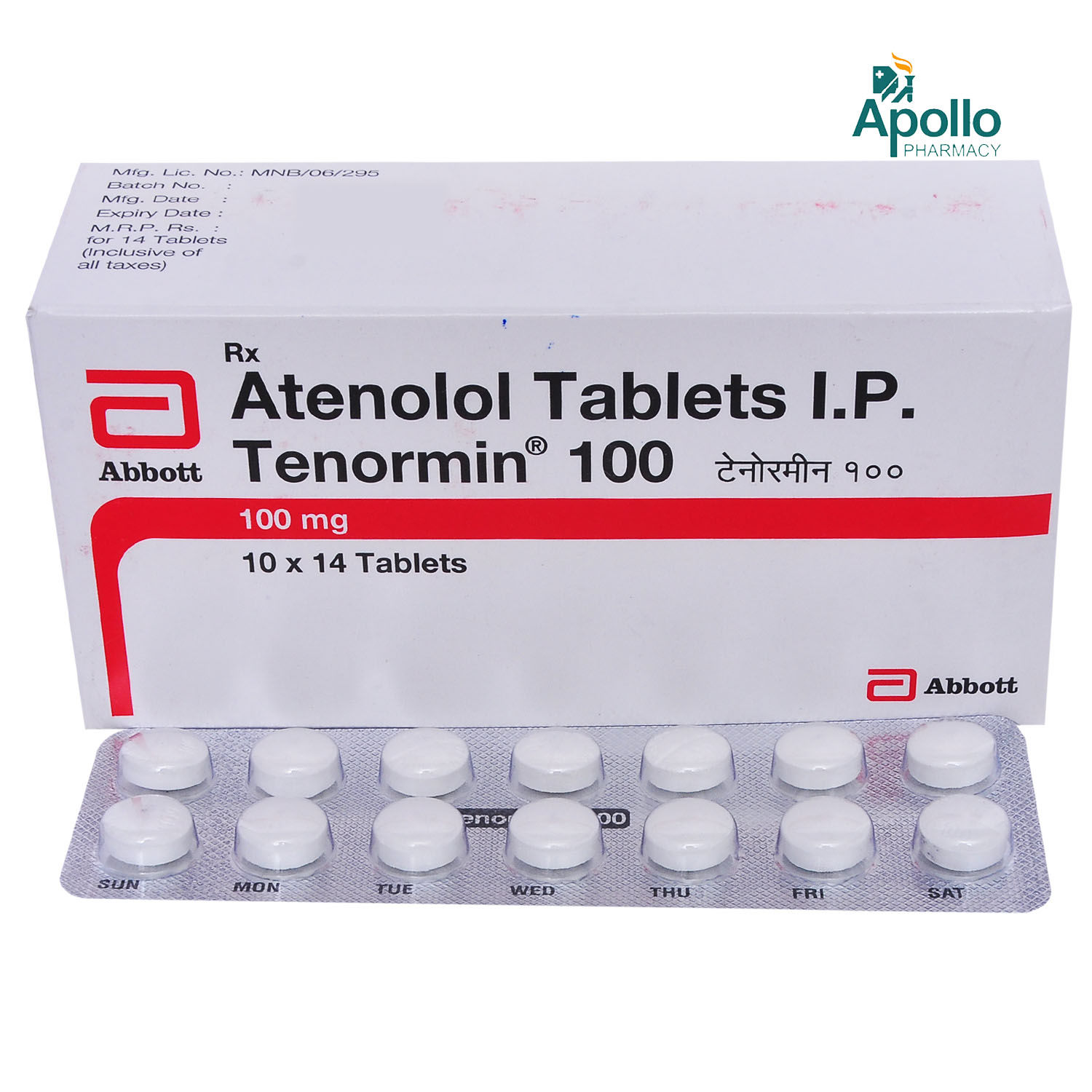 Tenormin 100 Tablet 14's Price, Uses, Side Effects, Composition ...