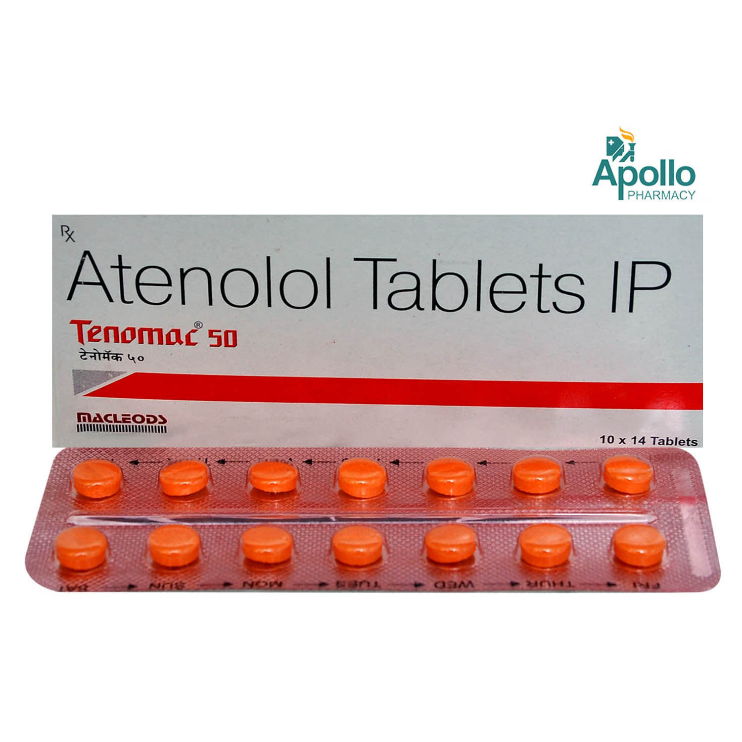 Tenomac 50 Tablet 14's Price, Uses, Side Effects, Composition - Apollo ...