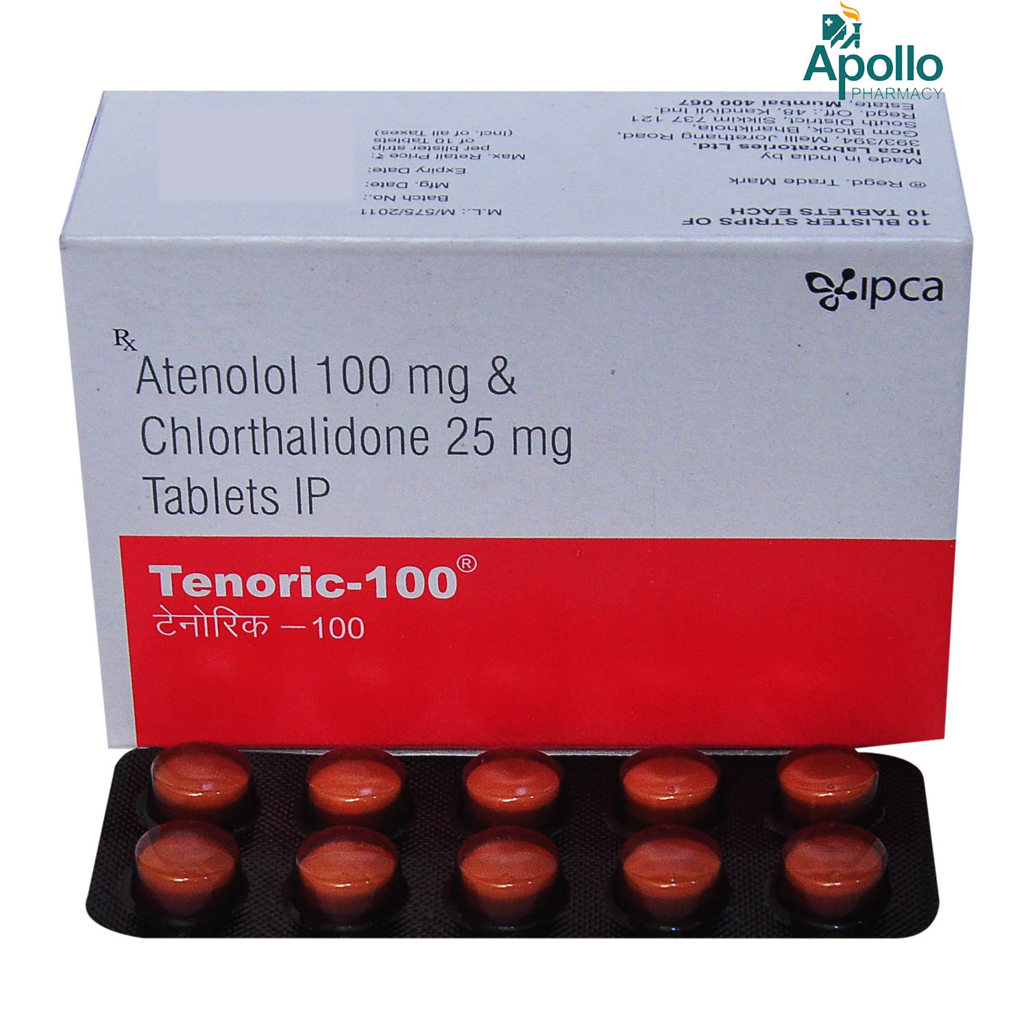 TENORIC 100MG TABLET Price, Uses, Side Effects, Composition - Apollo ...