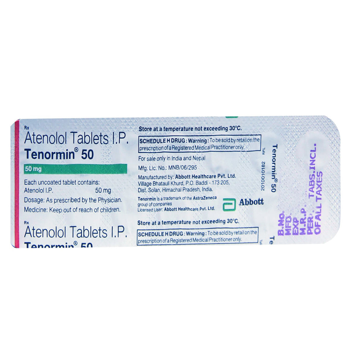 Tenormin 50 Tablet 14's Price, Uses, Side Effects, Composition - Apollo ...
