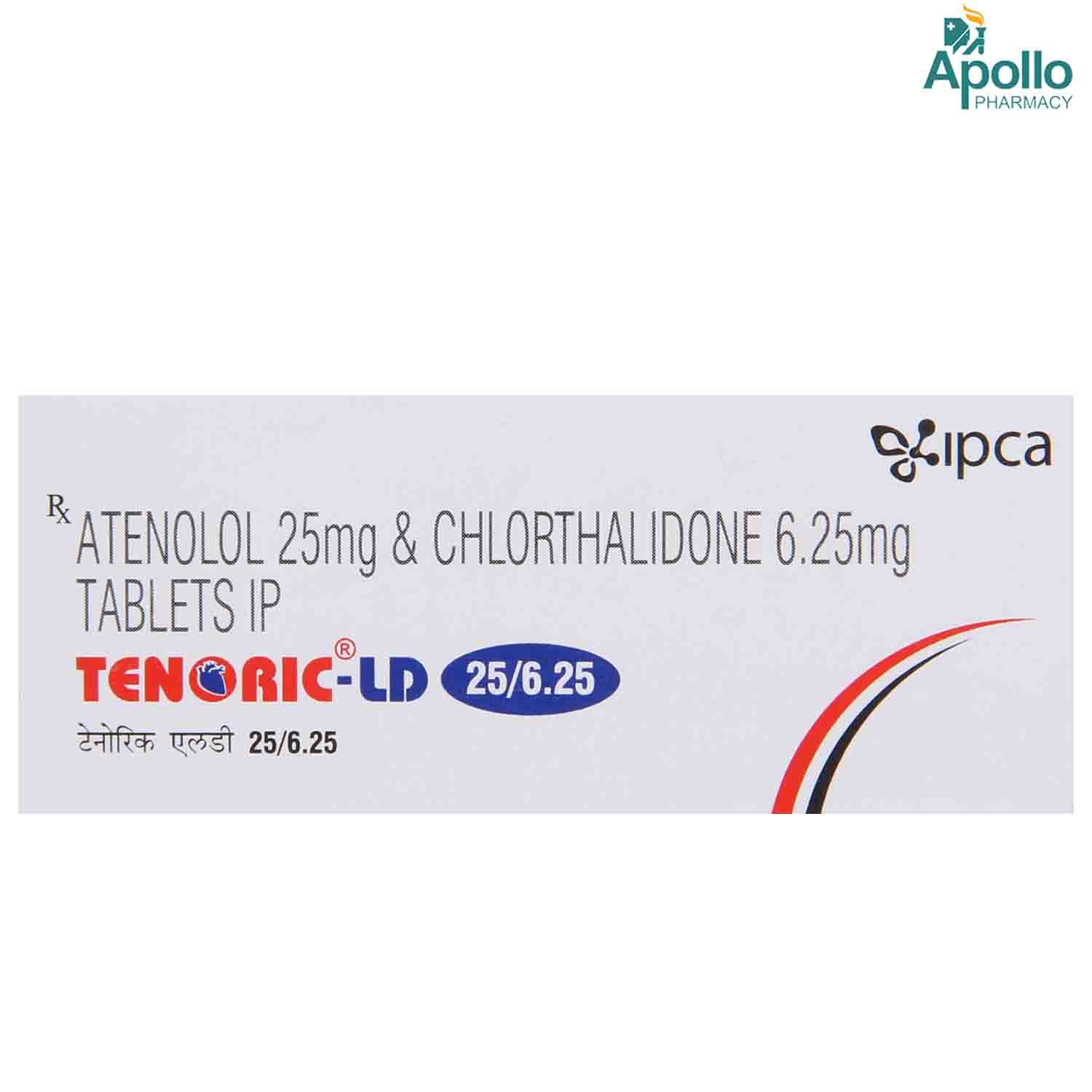 Tenoric LD 25/6.25 Tablet 10's Price, Uses, Side Effects, Composition ...