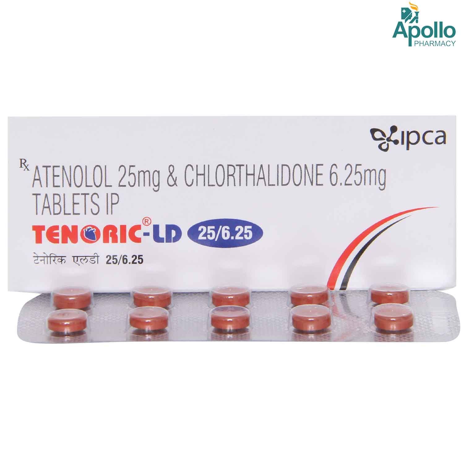 Tenoric LD 25/6.25 Tablet 10's Price, Uses, Side Effects, Composition ...