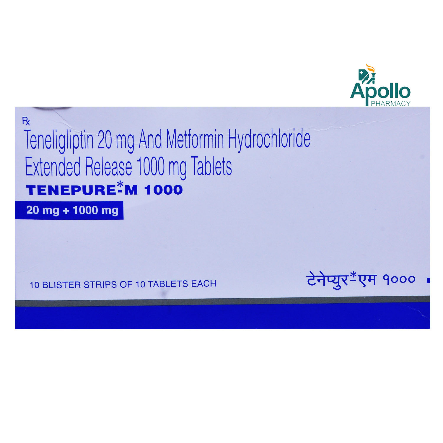 Tenepure-M 1000 Tablet 10's Price, Uses, Side Effects, Composition ...