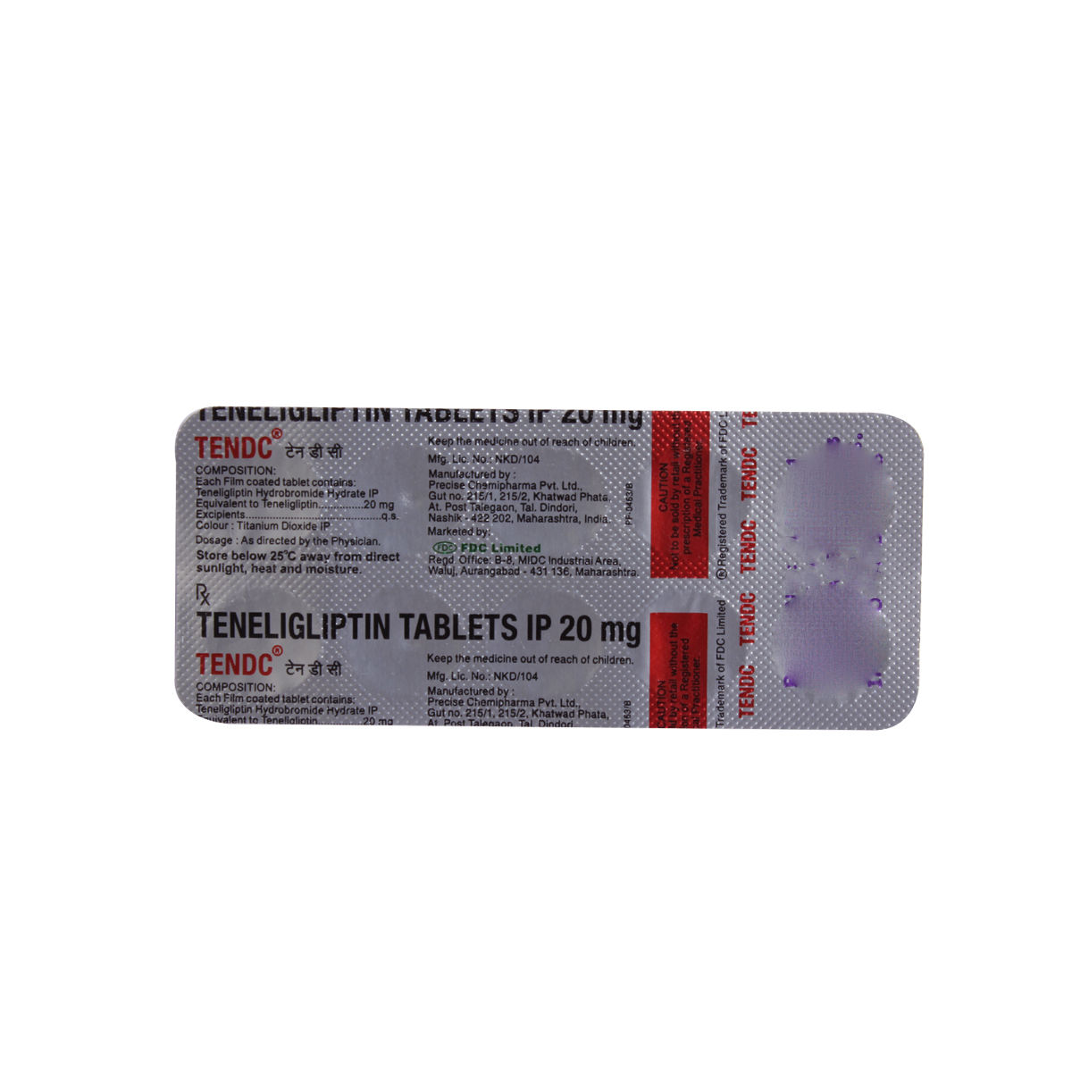 TENDC 20MG TABLET 10'S Price, Uses, Side Effects, Composition - Apollo ...