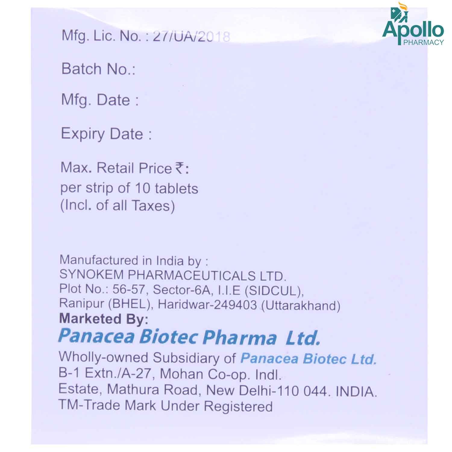 TENEPAN M 500MG TABLET 10'S Price, Uses, Side Effects, Composition ...