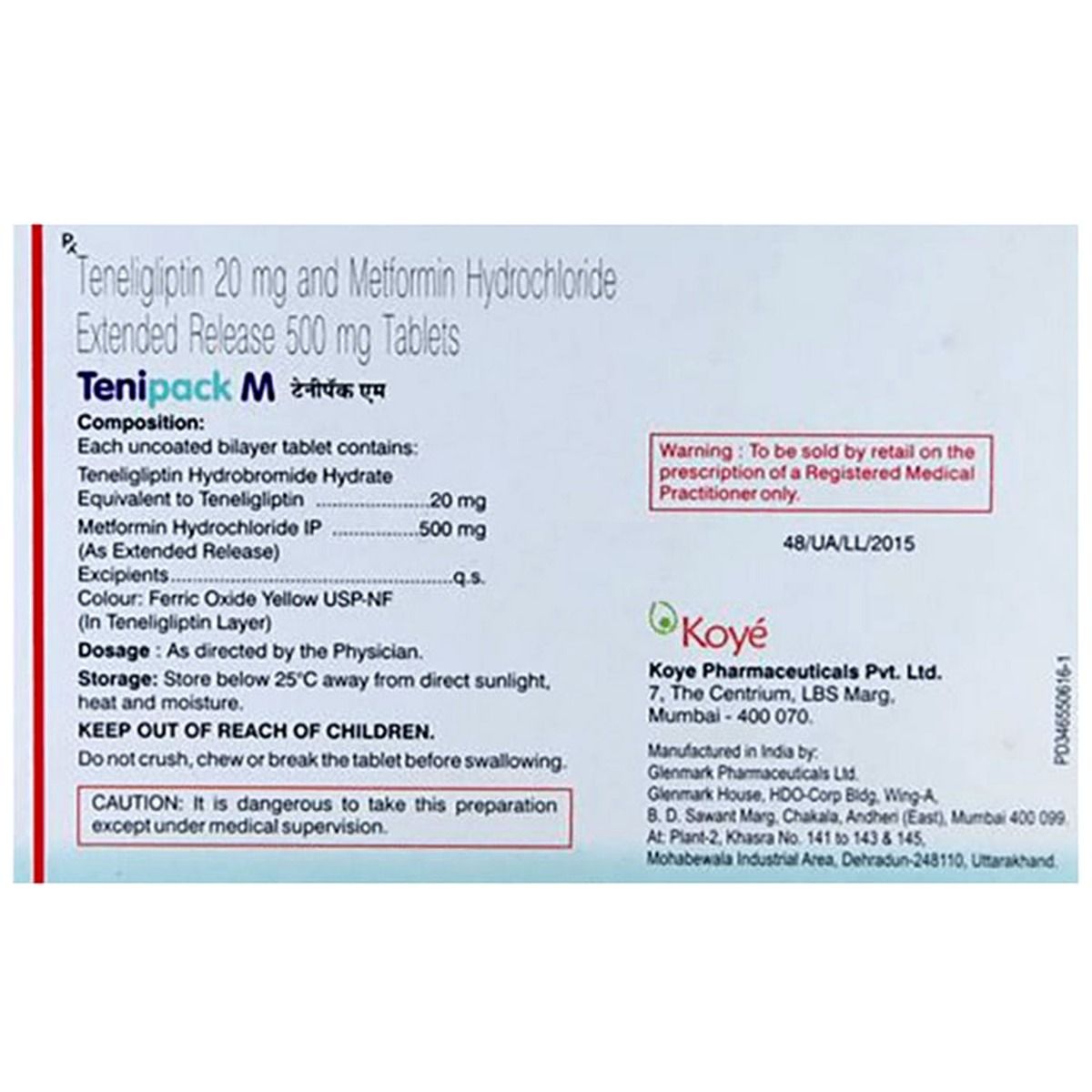 Tenipack M Tablet 10's Price, Uses, Side Effects, Composition - Apollo ...
