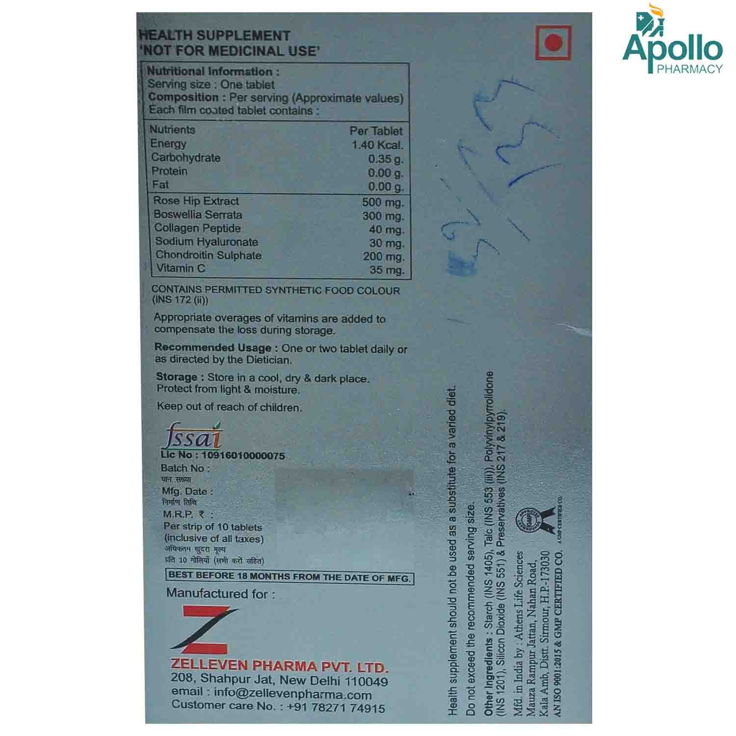 Tendocel Forte Tablet 10's Price, Uses, Side Effects, Composition ...