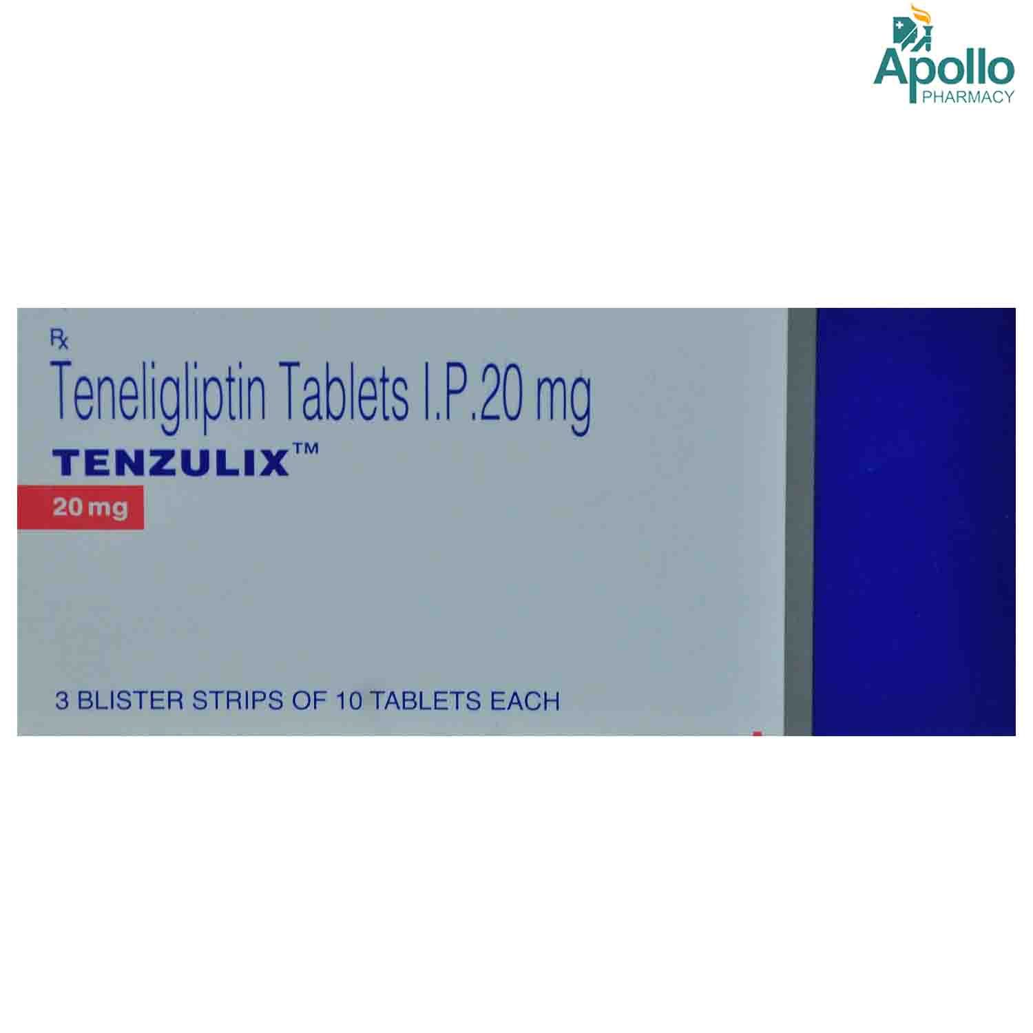 TENZULIX 20MG TABLET 10'S Price, Uses, Side Effects, Composition ...