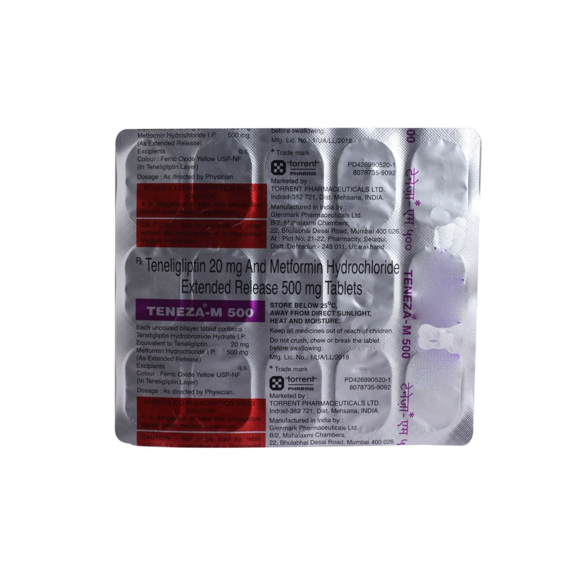 TENEZA-M 500 TABLETS 15'S Price, Uses, Side Effects, Composition ...