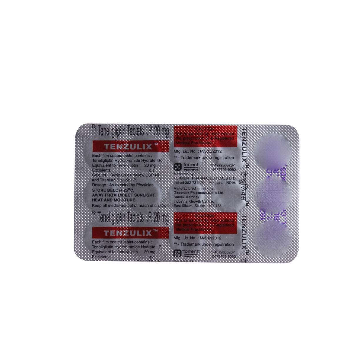 Tenzulix 20 Tablet 15's Price, Uses, Side Effects, Composition - Apollo ...