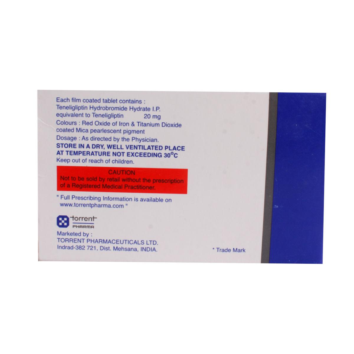 Teneza 20 mg Tablet 15's Price, Uses, Side Effects, Composition ...