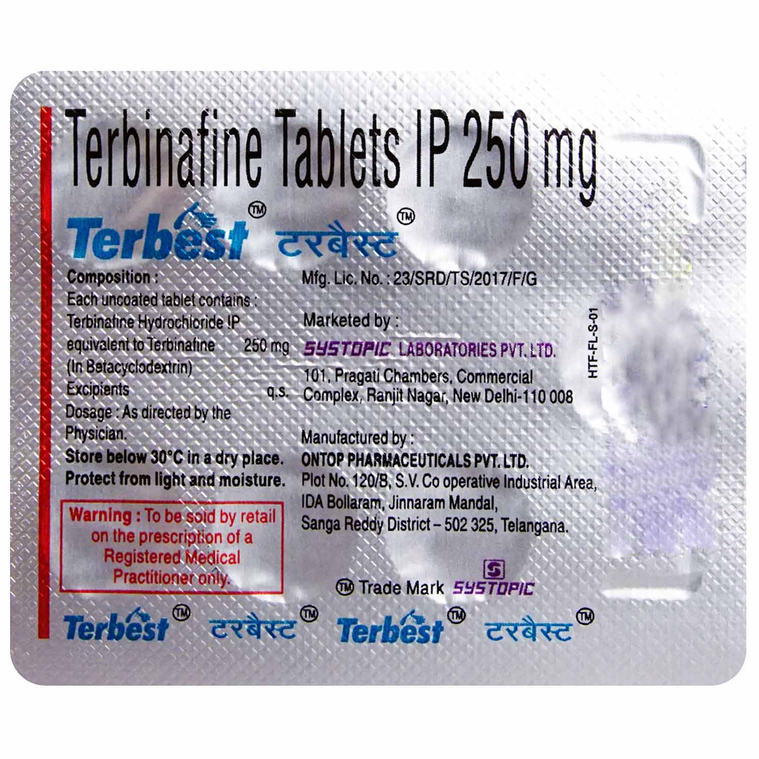 Terbest 250 Tablet 7's Price, Uses, Side Effects, Composition - Apollo ...
