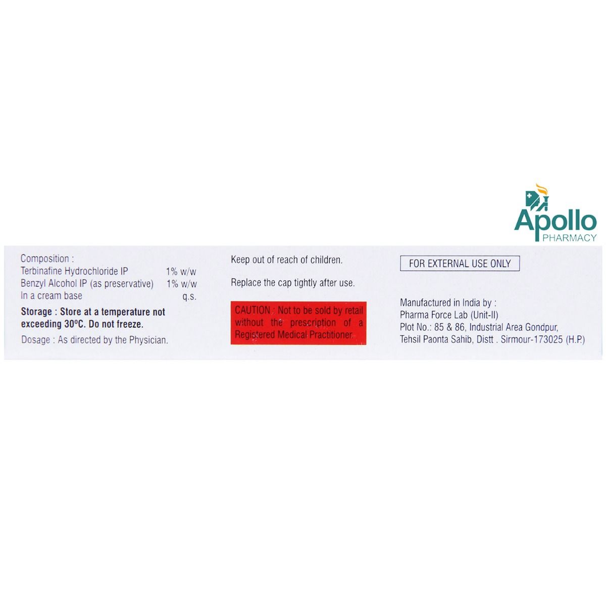 Terbiforce Cream 10 gm Price, Uses, Side Effects, Composition - Apollo ...