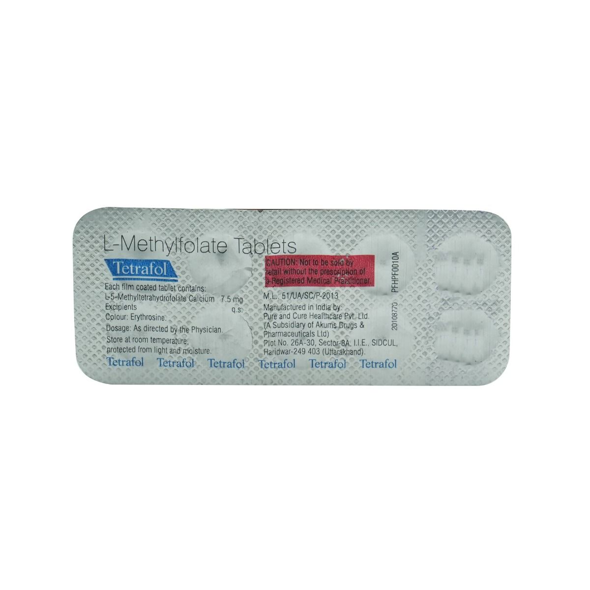 Tetrafol 7.5 mg Tablet 10's Price, Uses, Side Effects, Composition ...