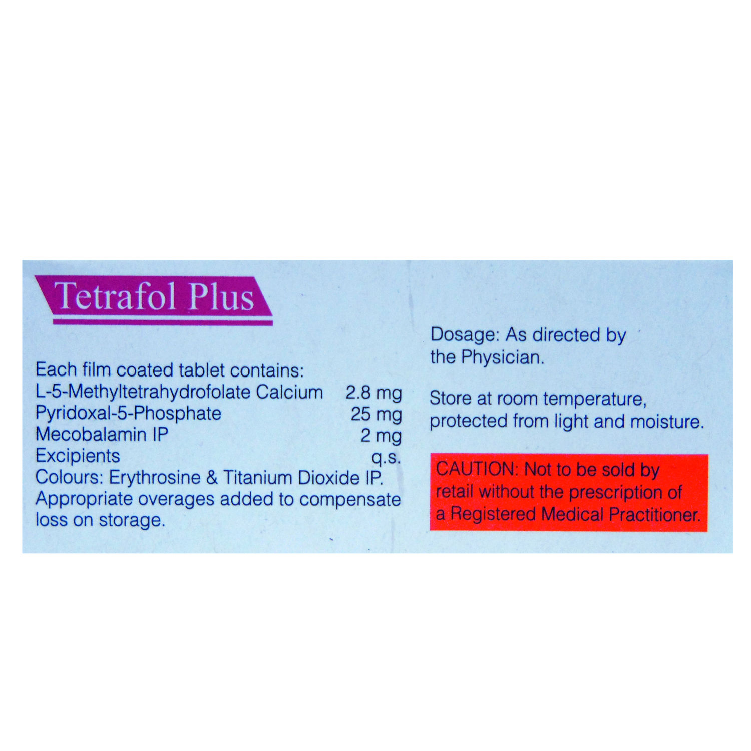 Tetrafol Plus Tablet 10's Price, Uses, Side Effects, Composition ...