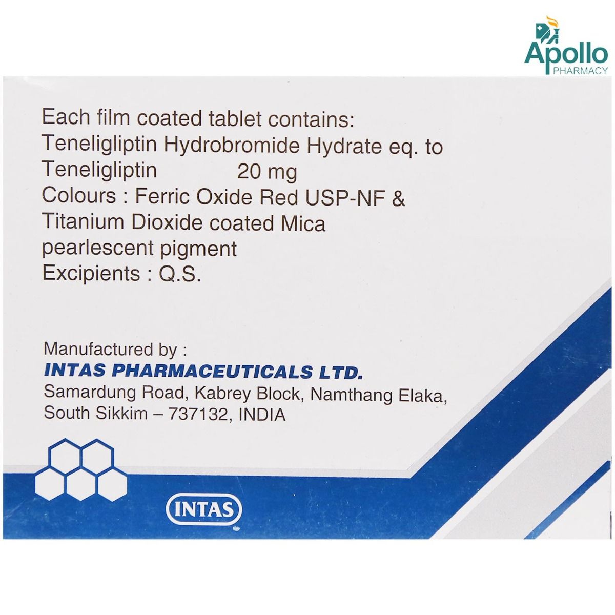Tglip 20 Tablet 20's Price, Uses, Side Effects, Composition - Apollo ...