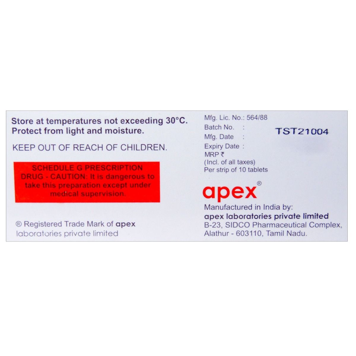 Thermal S Tablet 10's Price, Uses, Side Effects, Composition - Apollo ...