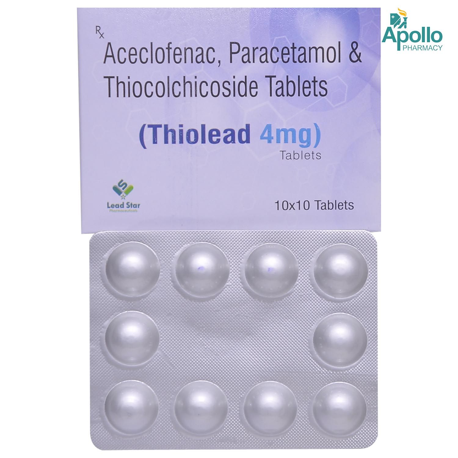 Thiolead 4 Tablet 10's Price, Uses, Side Effects, Composition - Apollo ...