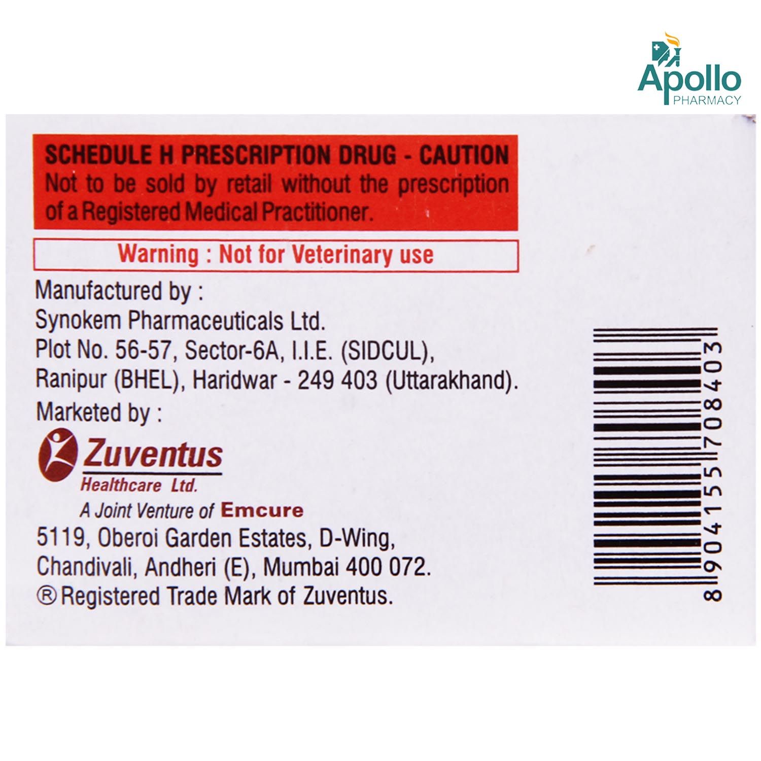 Tibrolin D Tablet 10's Price, Uses, Side Effects, Composition - Apollo ...