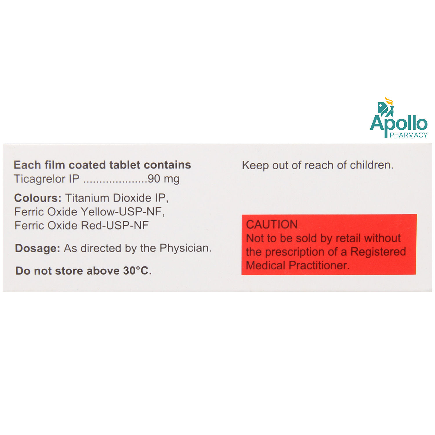 Ticacip 90 Tablet 14's Price, Uses, Side Effects, Composition - Apollo ...