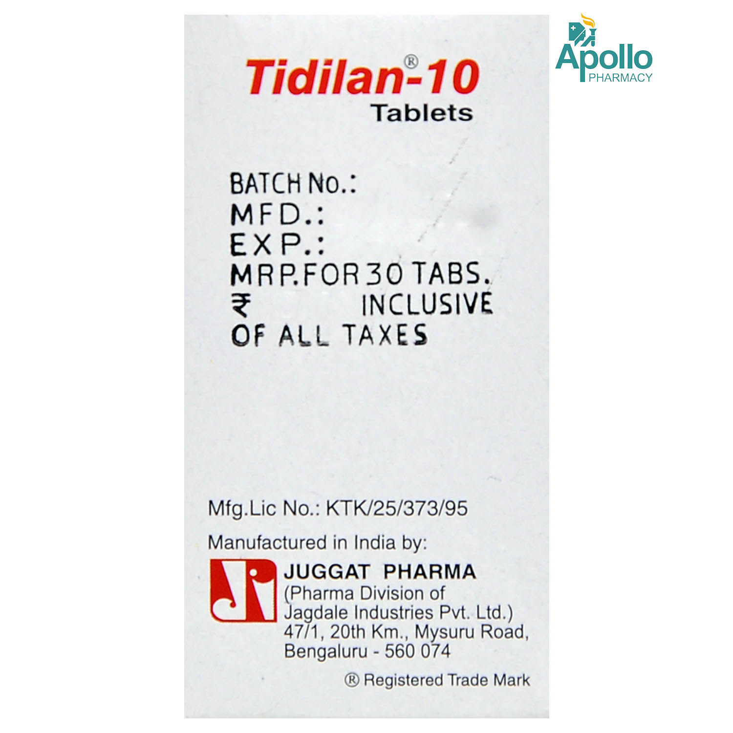TIDILAN 10MG TABLET Price, Uses, Side Effects, Composition - Apollo ...