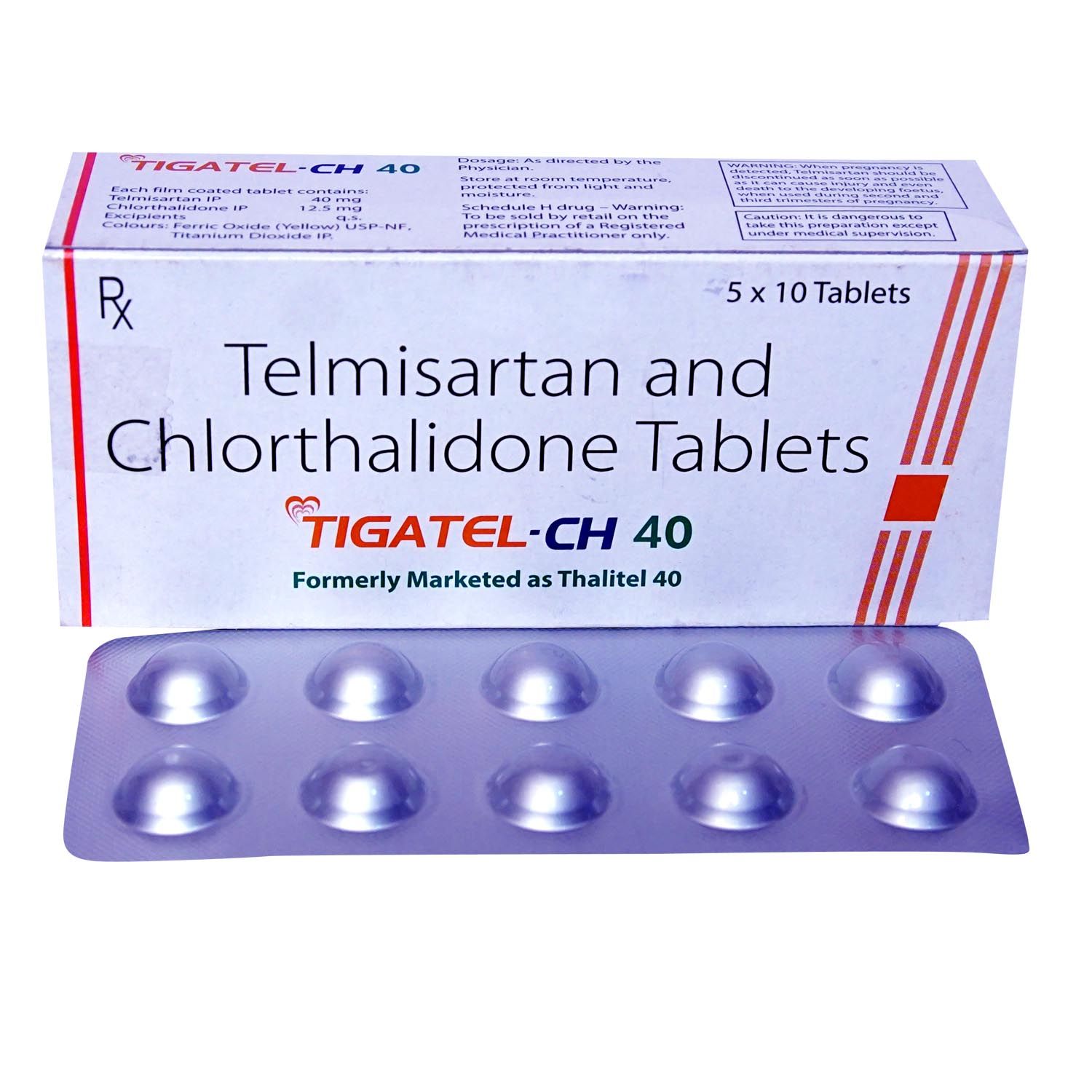Tigatel-CH 40 Tablet 10's Price, Uses, Side Effects, Composition ...