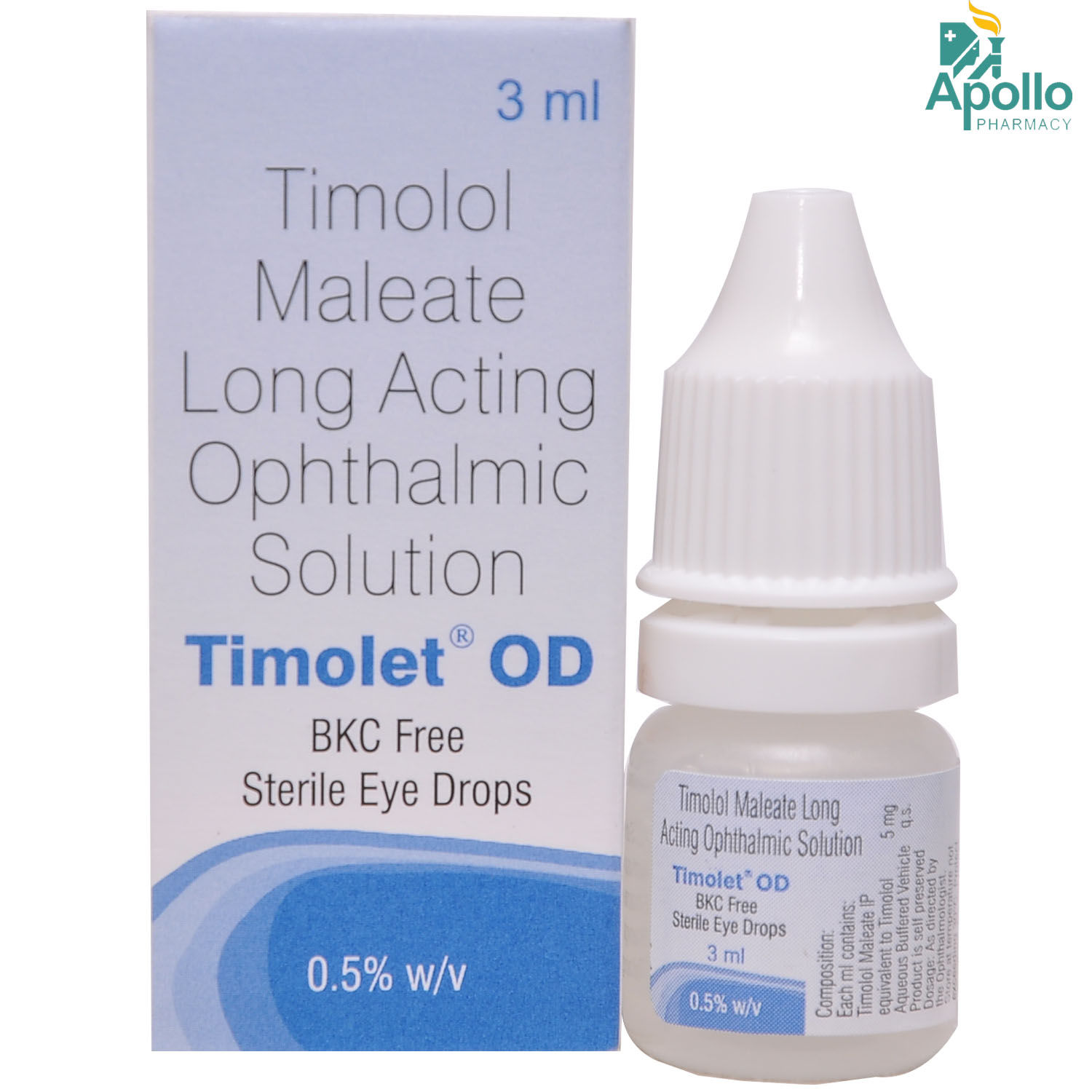 Timolet OD Eye Drops 3 ml Price, Uses, Side Effects, Composition ...