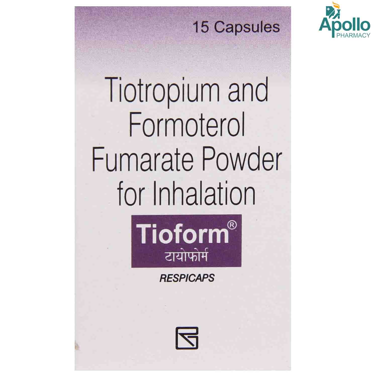 TIOFORM RESPICAPS Price, Uses, Side Effects, Composition - Apollo Pharmacy