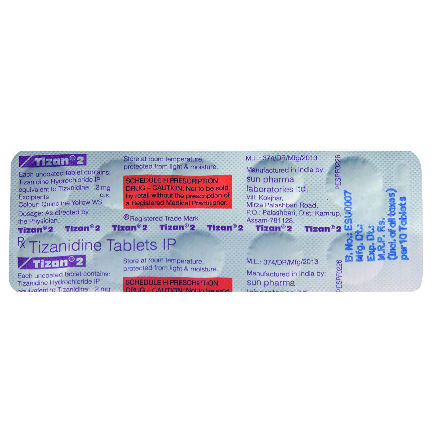 Tizan 2 Tablet 10's Price, Uses, Side Effects, Composition - Apollo ...