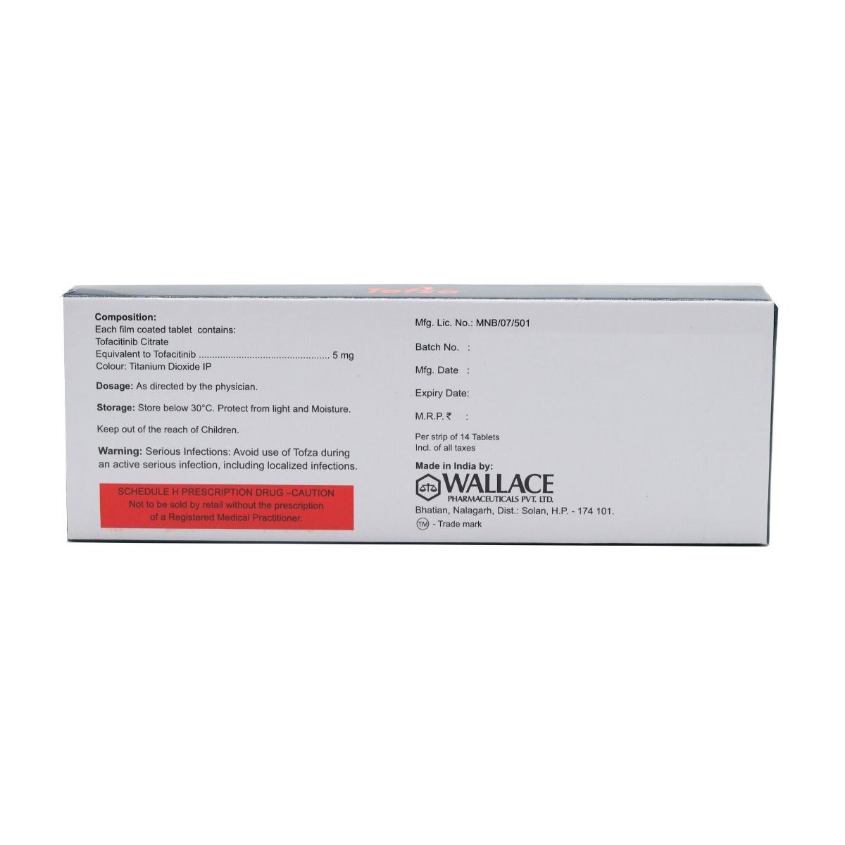 Tofza 5 Tablet 14's Price, Uses, Side Effects, Composition - Apollo ...