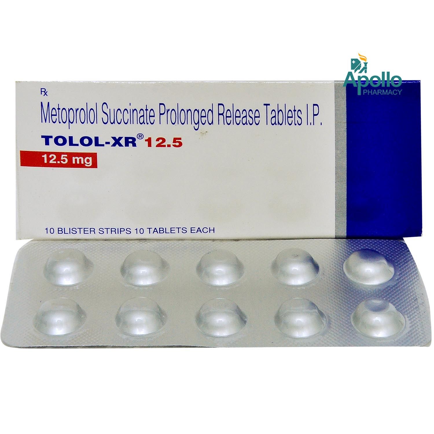 Tolol XR 12.5 Tablet 10's Price, Uses, Side Effects, Composition ...