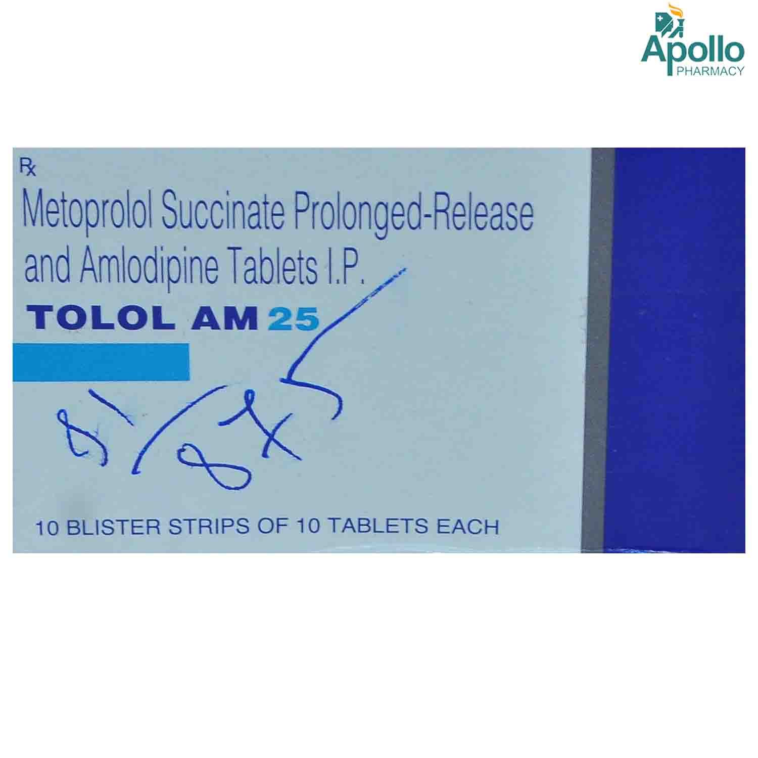 TOLOL AM 25MG TABLET Price, Uses, Side Effects, Composition - Apollo ...