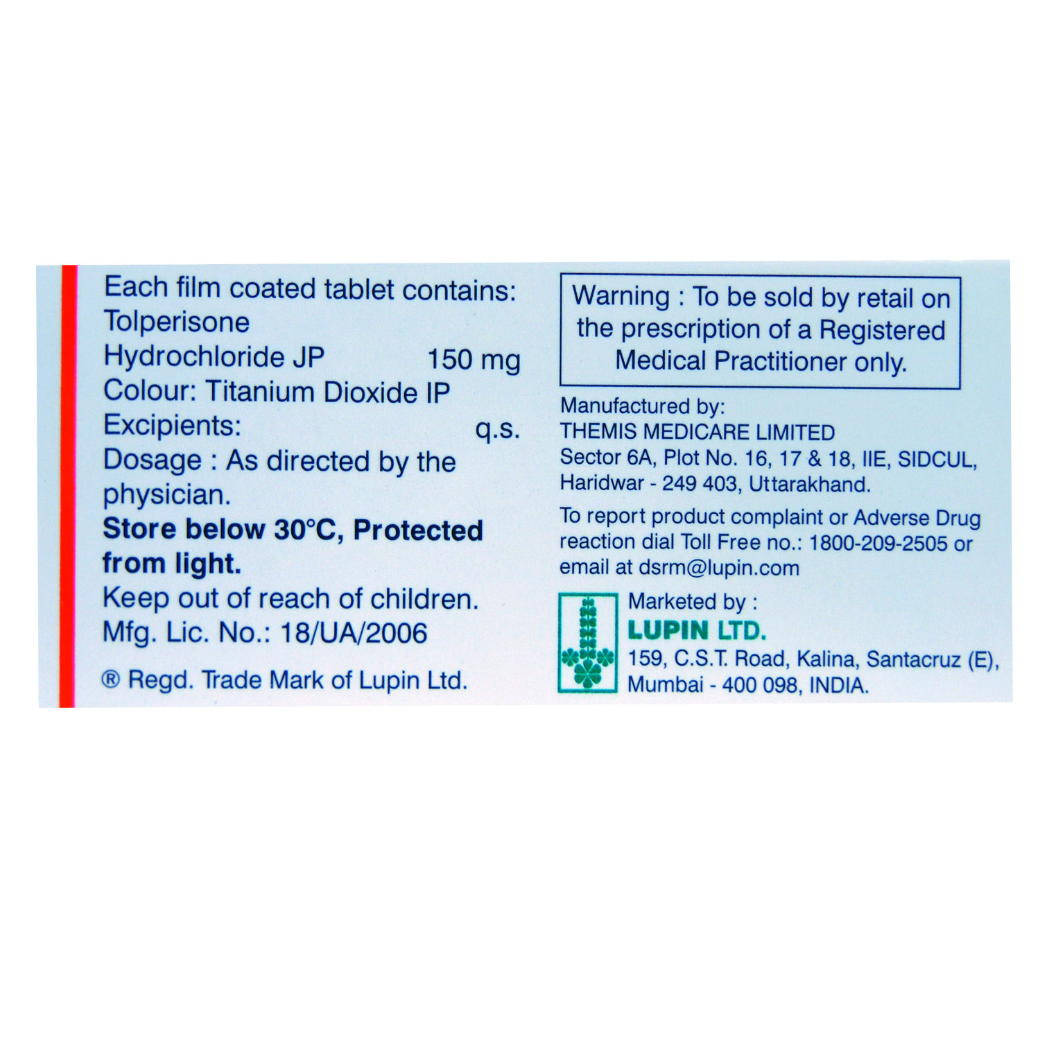 Tolifast 150 Tablet 10's Price, Uses, Side Effects, Composition ...