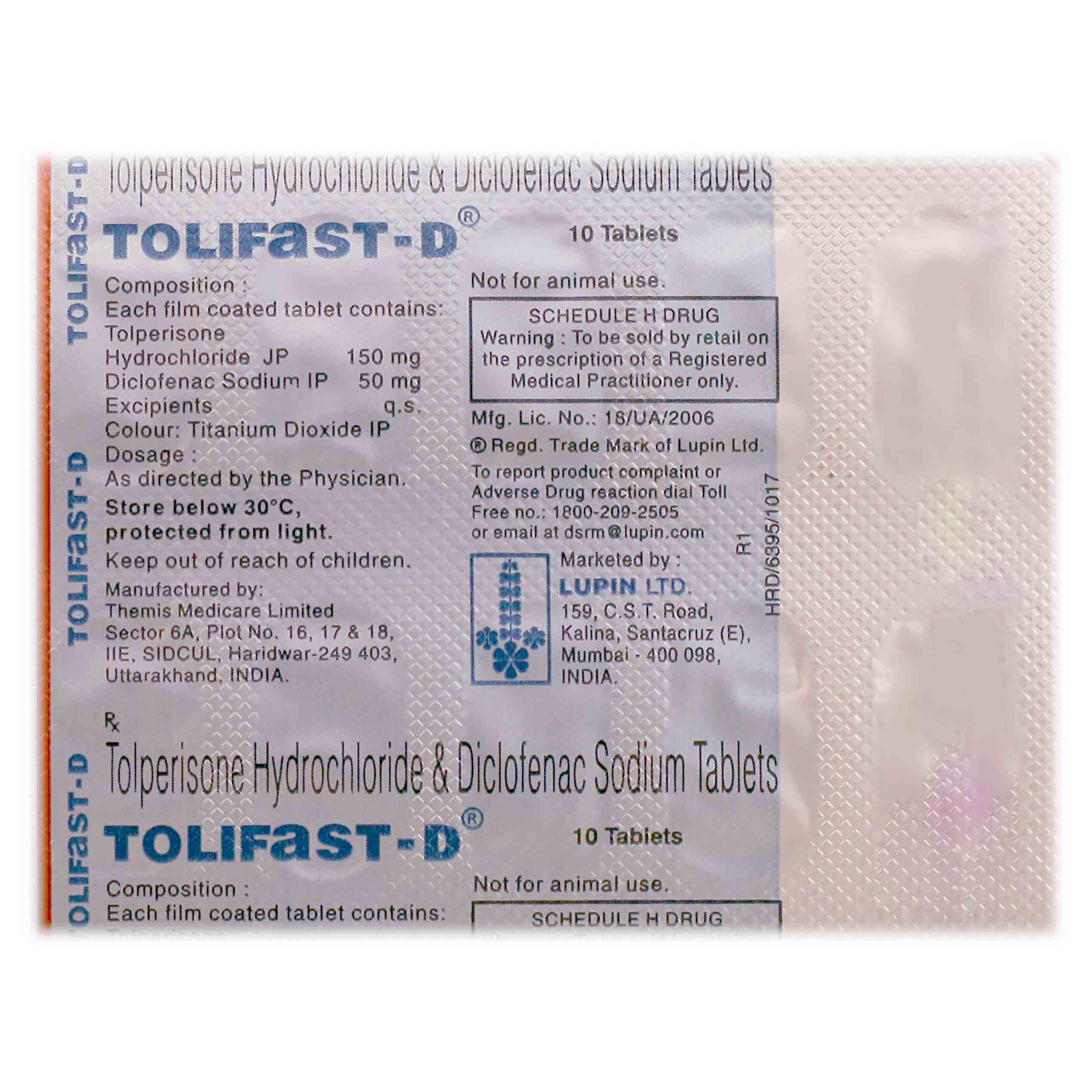 Tolifast-D Tablet 10's Price, Uses, Side Effects, Composition - Apollo ...