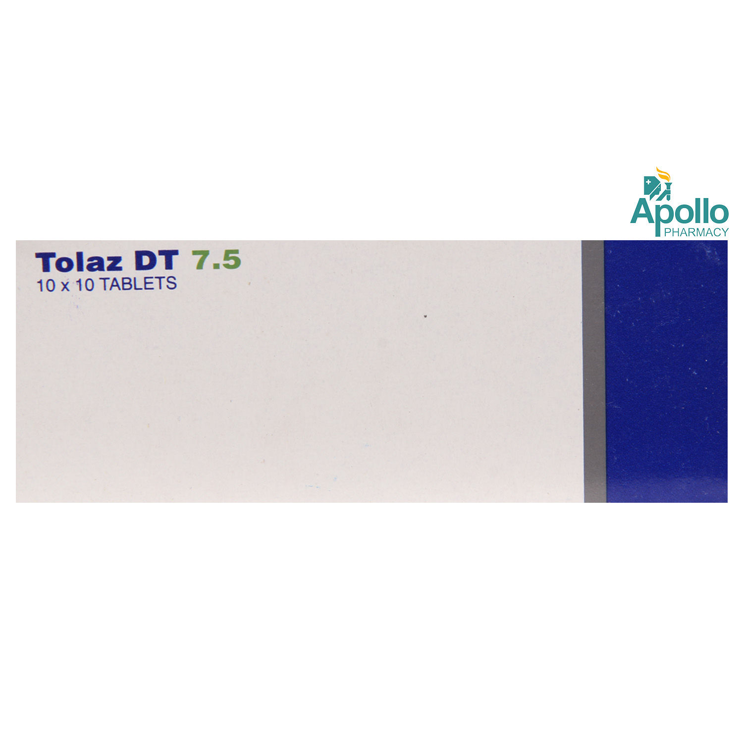 TOLAZ DT 7.5MG TABLET 10'S Price, Uses, Side Effects, Composition - Apollo Pharmacy