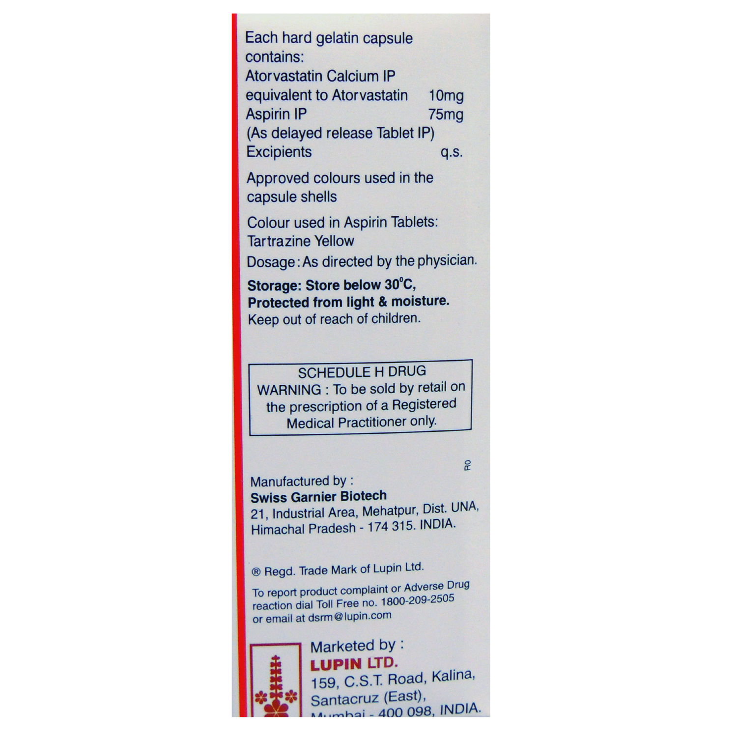 Tonact-ASP 75 Capsule 15's Price, Uses, Side Effects, Composition ...