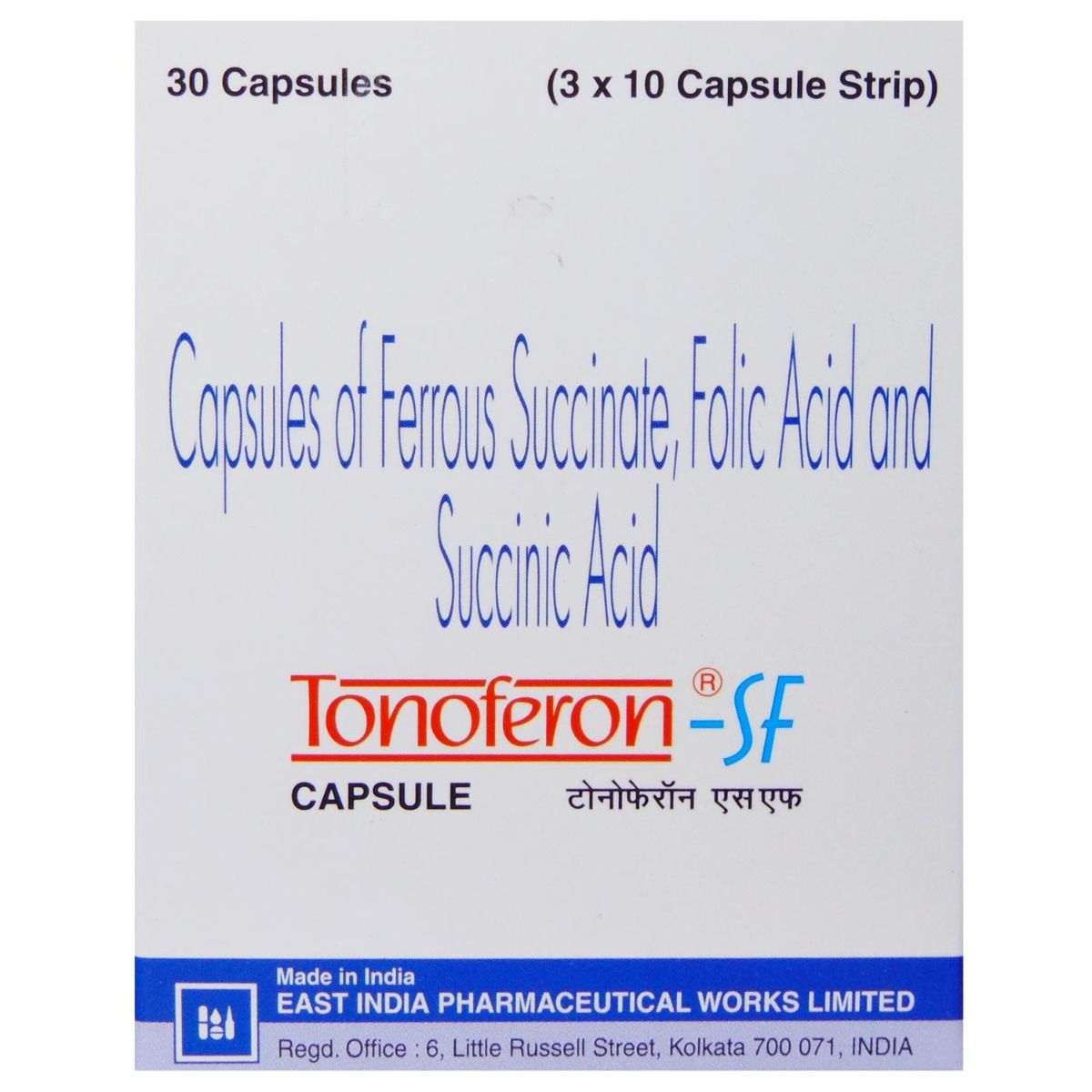 Tonoferon SF Capsule 10's Price, Uses, Side Effects, Composition ...