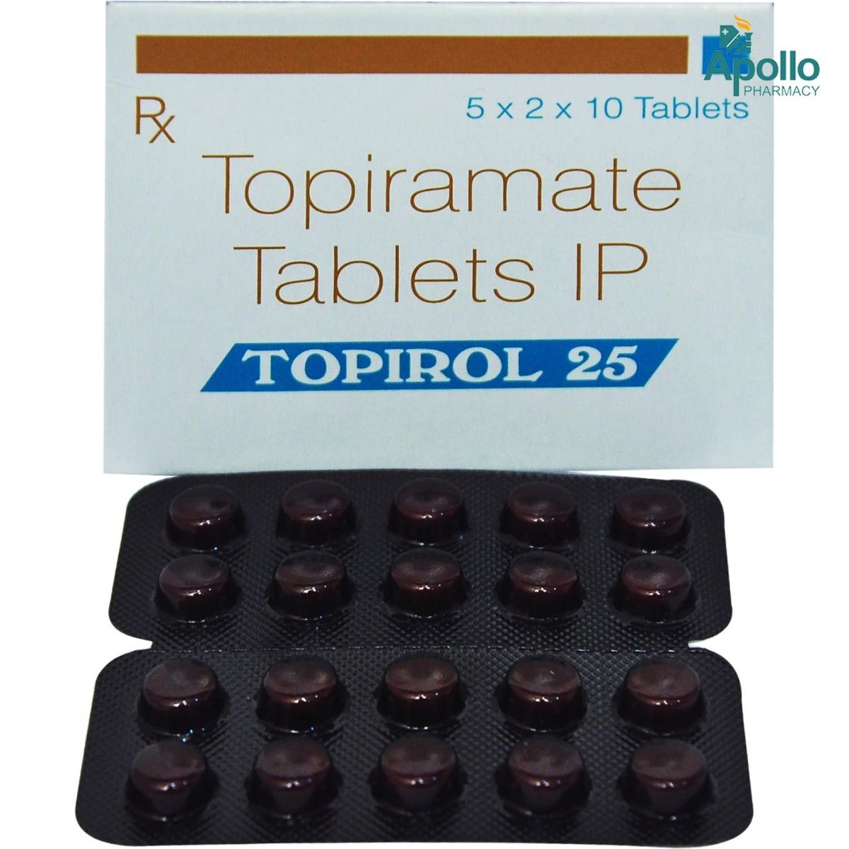 Topirol 25 Tablet 10's Price, Uses, Side Effects, Composition - Apollo ...