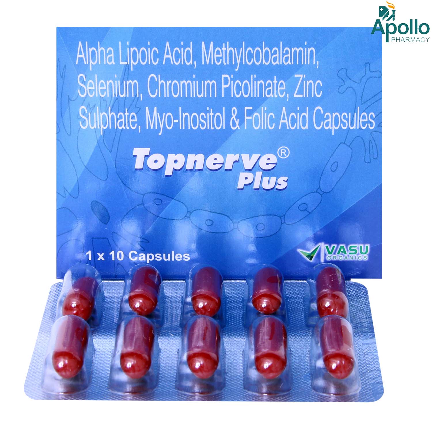 Topnerve Plus Softgels Capsule 10's Price, Uses, Side Effects ...