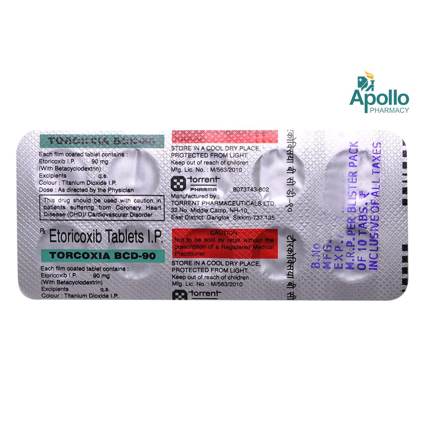 TORCOXIA BCD 90MG TABLET Price, Uses, Side Effects, Composition ...