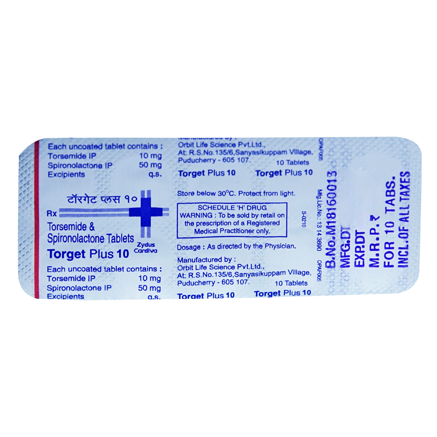 Torget Plus 10 Tablet 10's Price, Uses, Side Effects, Composition ...