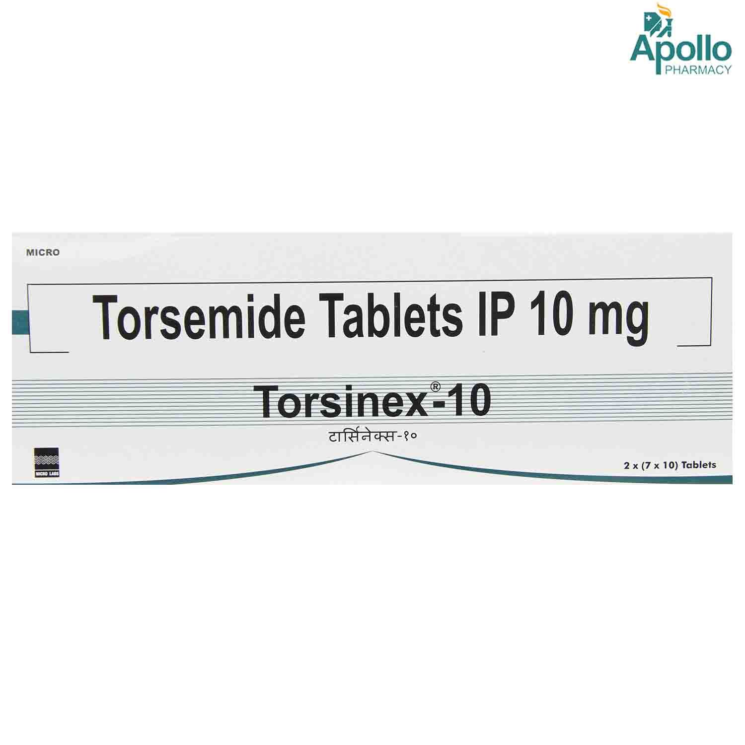 Torsinex 10 Tablet 10's Price, Uses, Side Effects, Composition - Apollo ...