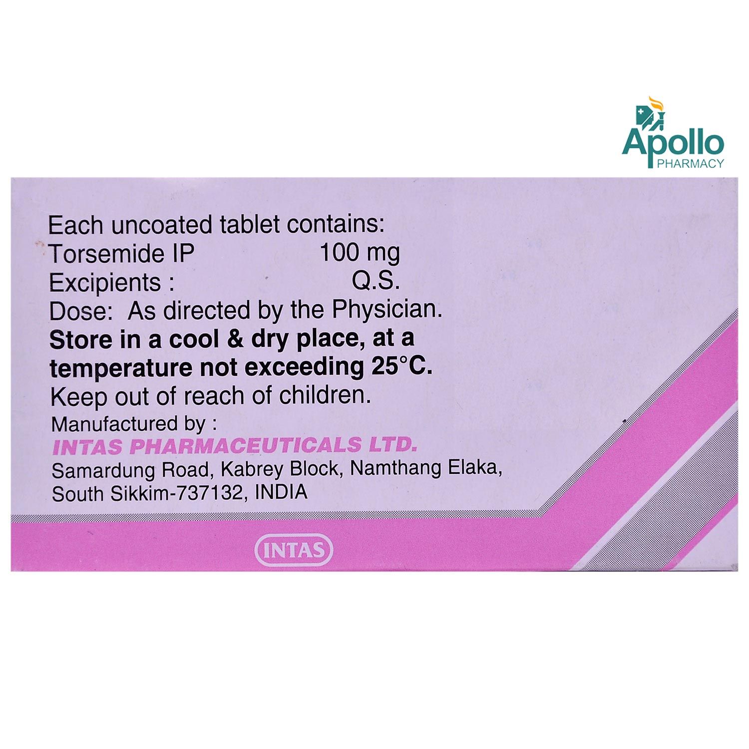 TOR 100MG TABLET Price, Uses, Side Effects, Composition - Apollo Pharmacy