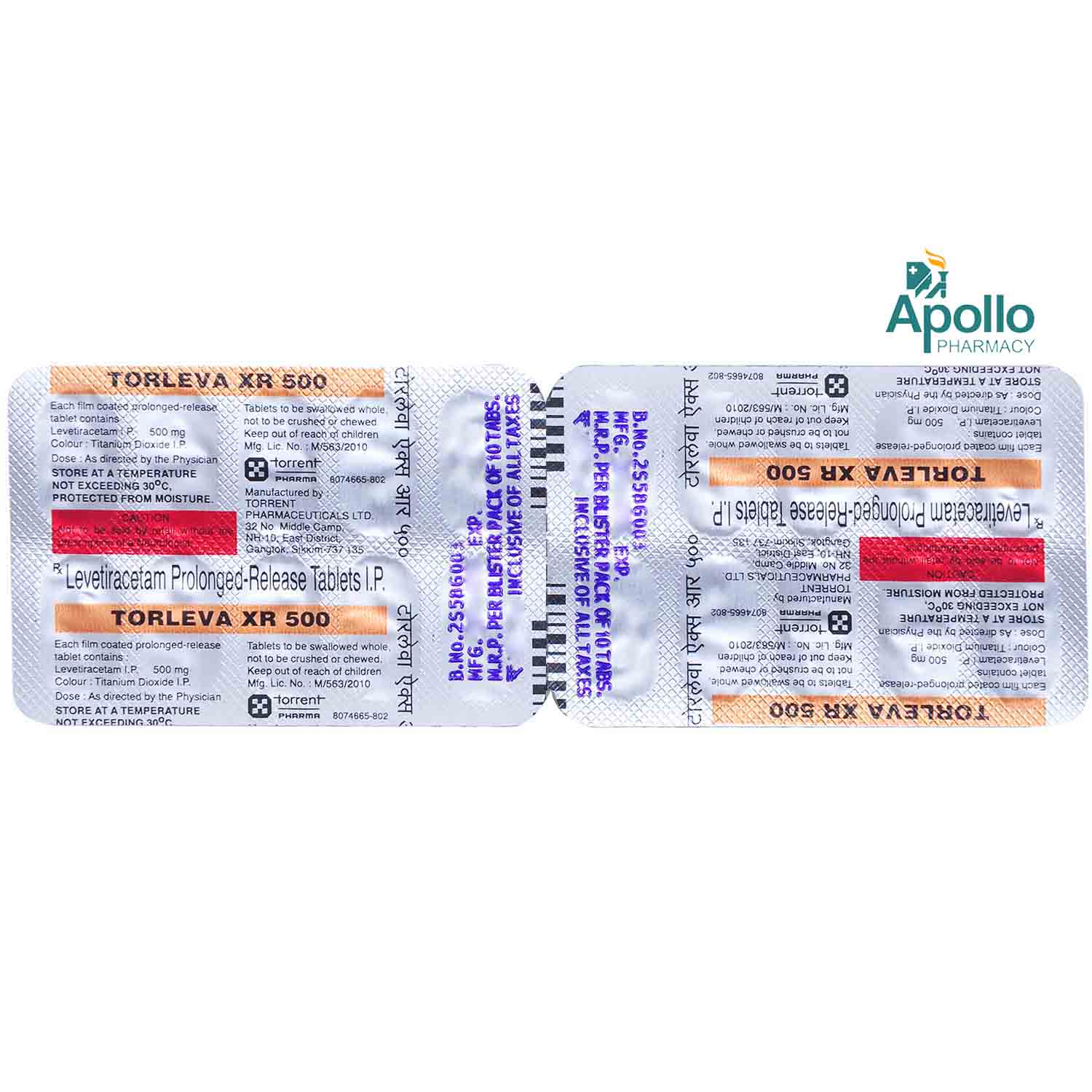 Torleva XR 500 Tablet 10's Price, Uses, Side Effects, Composition ...