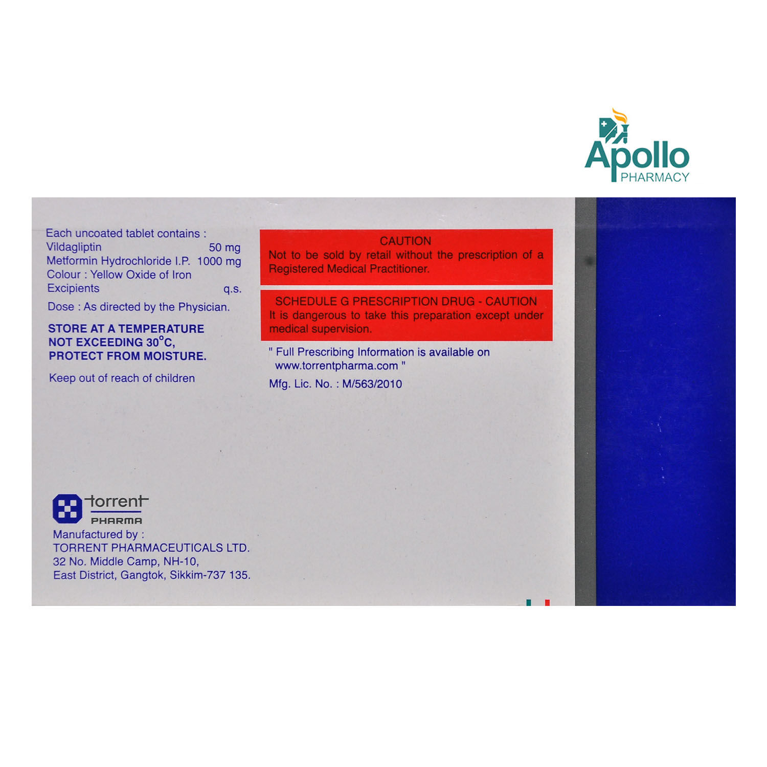 Torglip M 50/1000 Tablet 10's Price, Uses, Side Effects, Composition ...