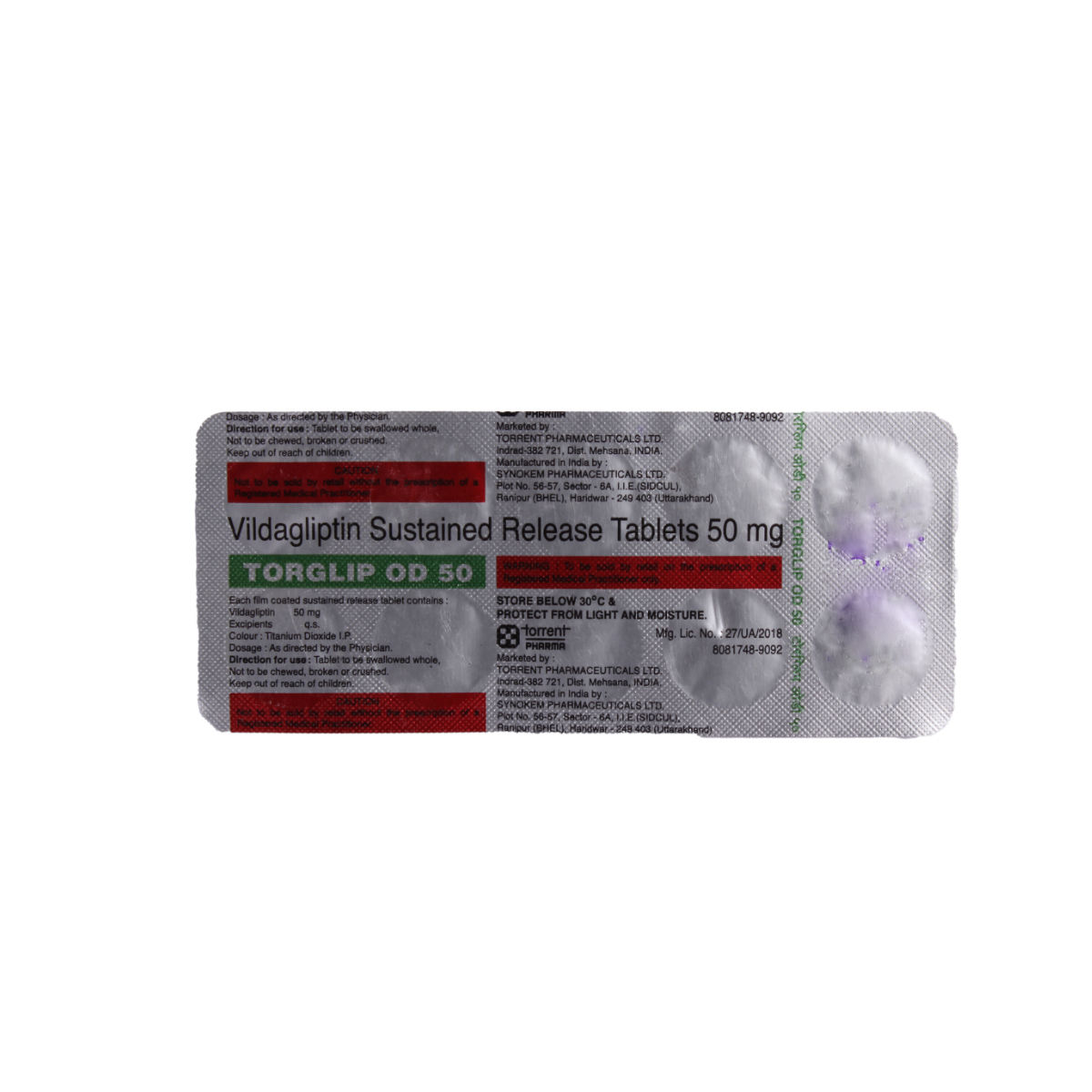 Torglip OD 50 Tablet 10's Price, Uses, Side Effects, Composition ...